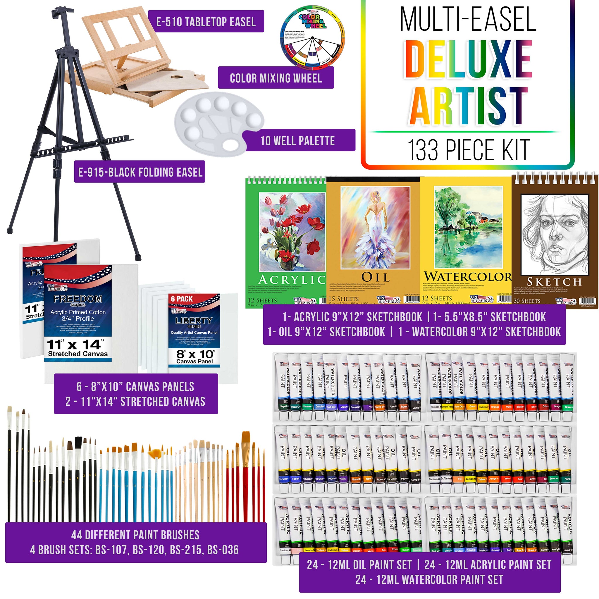 Deluxe Painting Kits — U.S. Art Supply