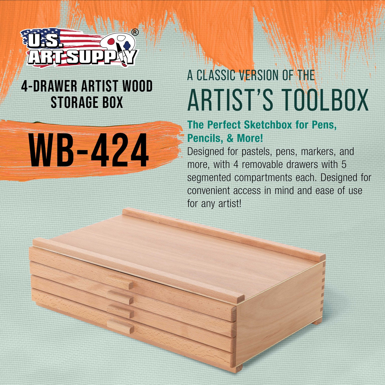 Wood Storage Boxes — U.S. Art Supply