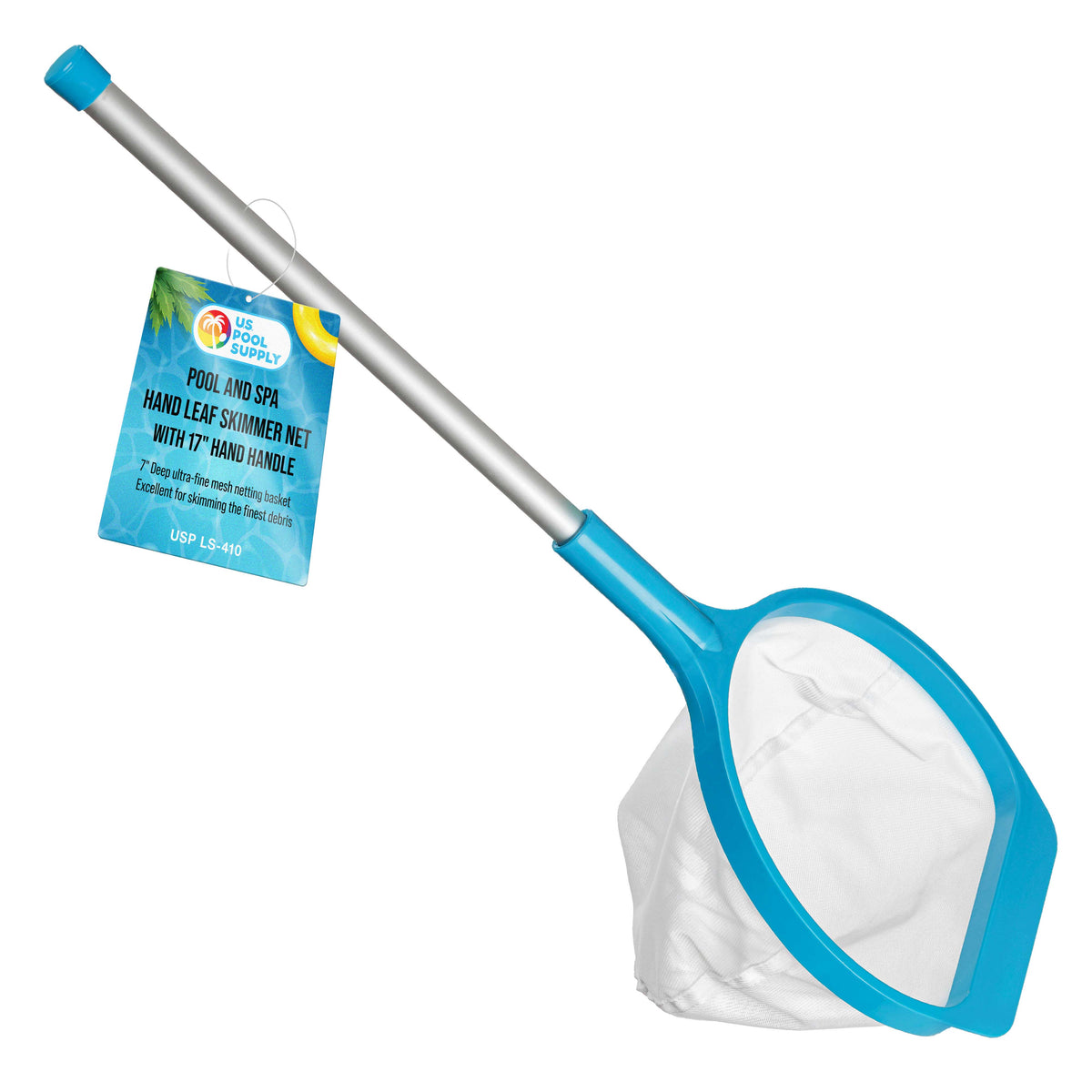 U.S. Pool Supply Spa, Hot Tub, Pond, Pool Hand Leaf Skimmer Net, 27" L ...