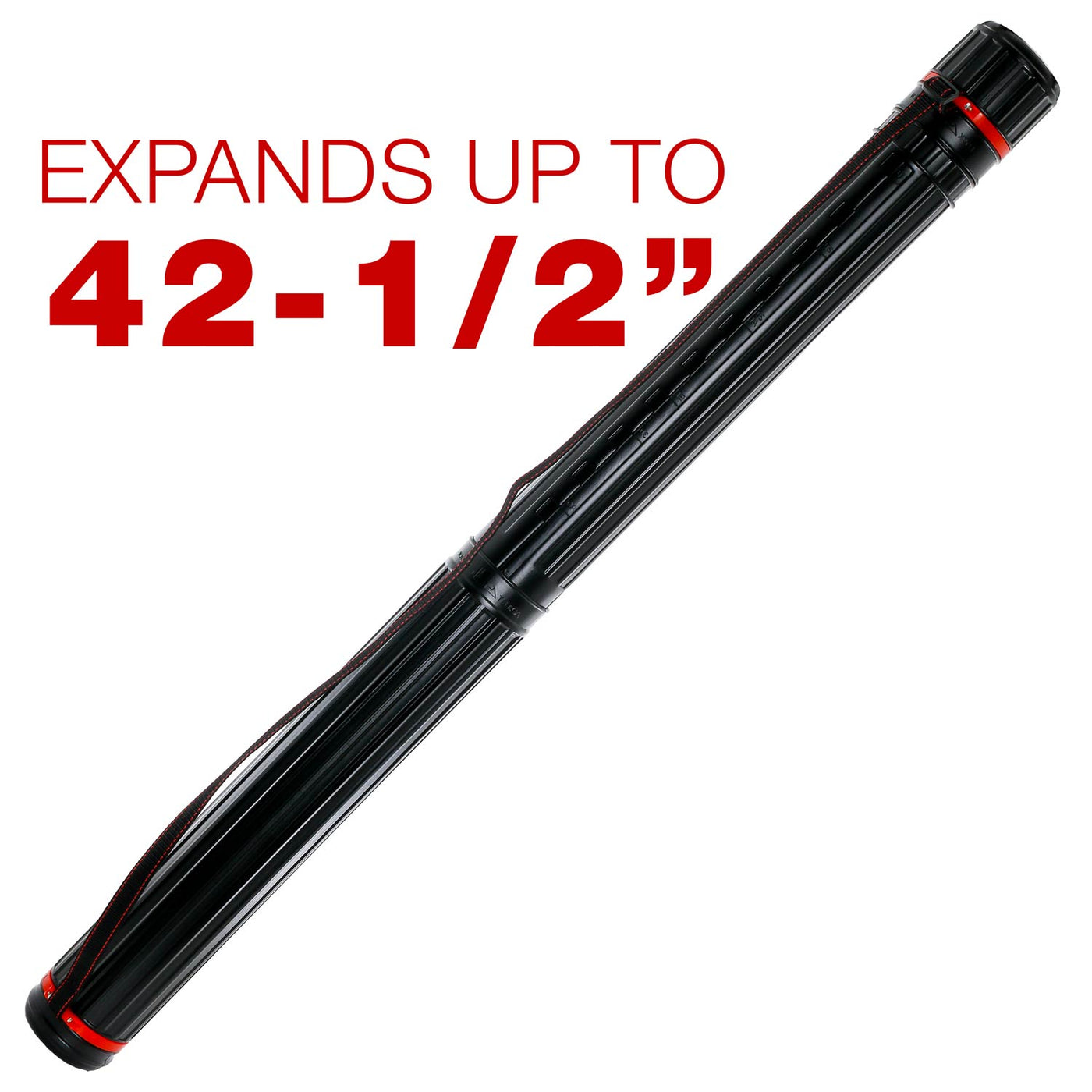 Black Telescoping Storage & Drafting Tube Outside — U.S. Art Supply